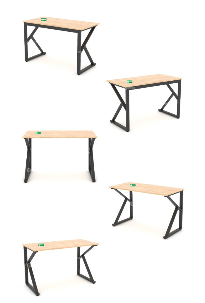 Bàn gỗ cao su 1m2 K1206